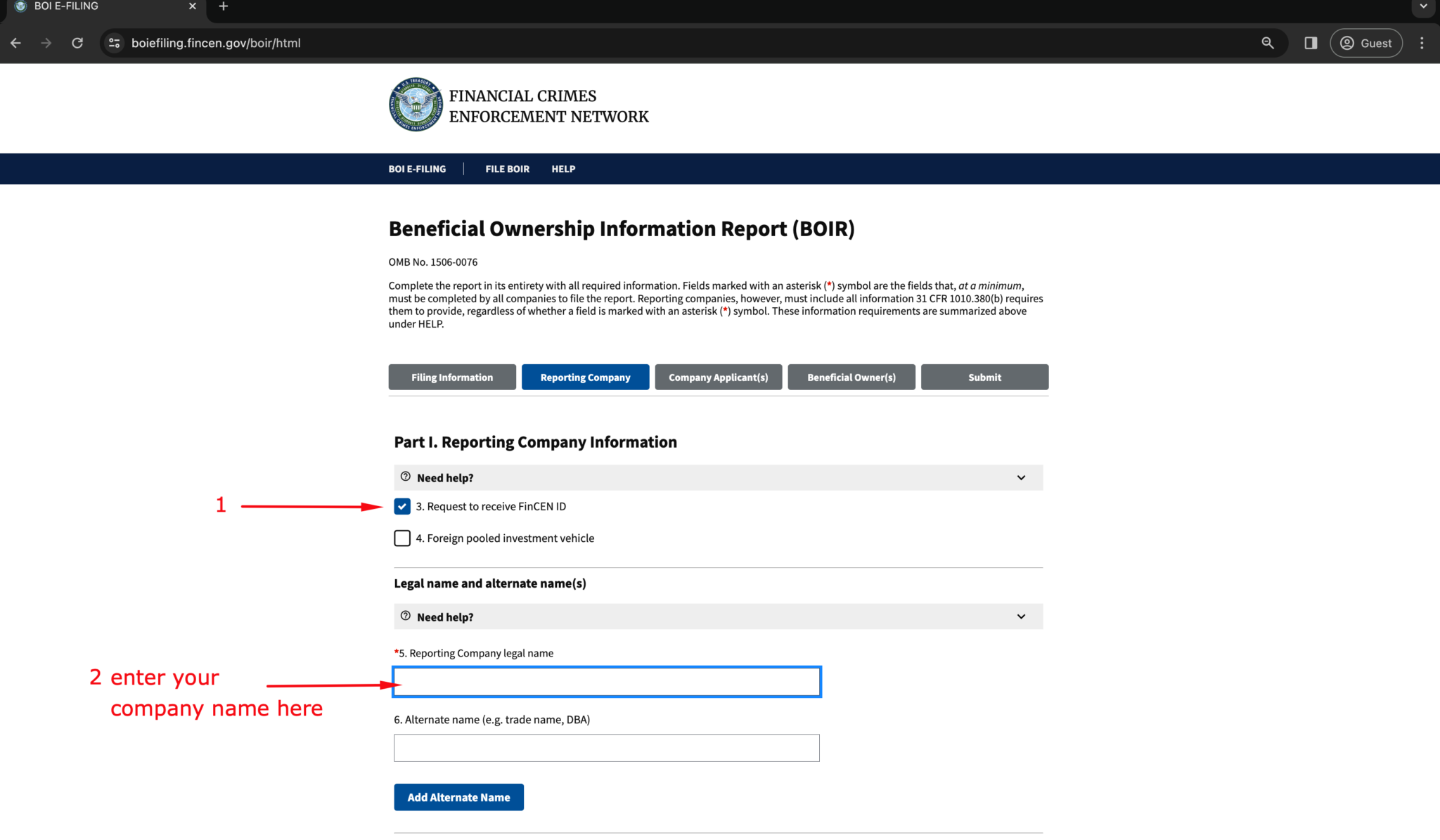 How to file the Beneficial Ownership Information Report (BOIR) – Privatily helpdesk
