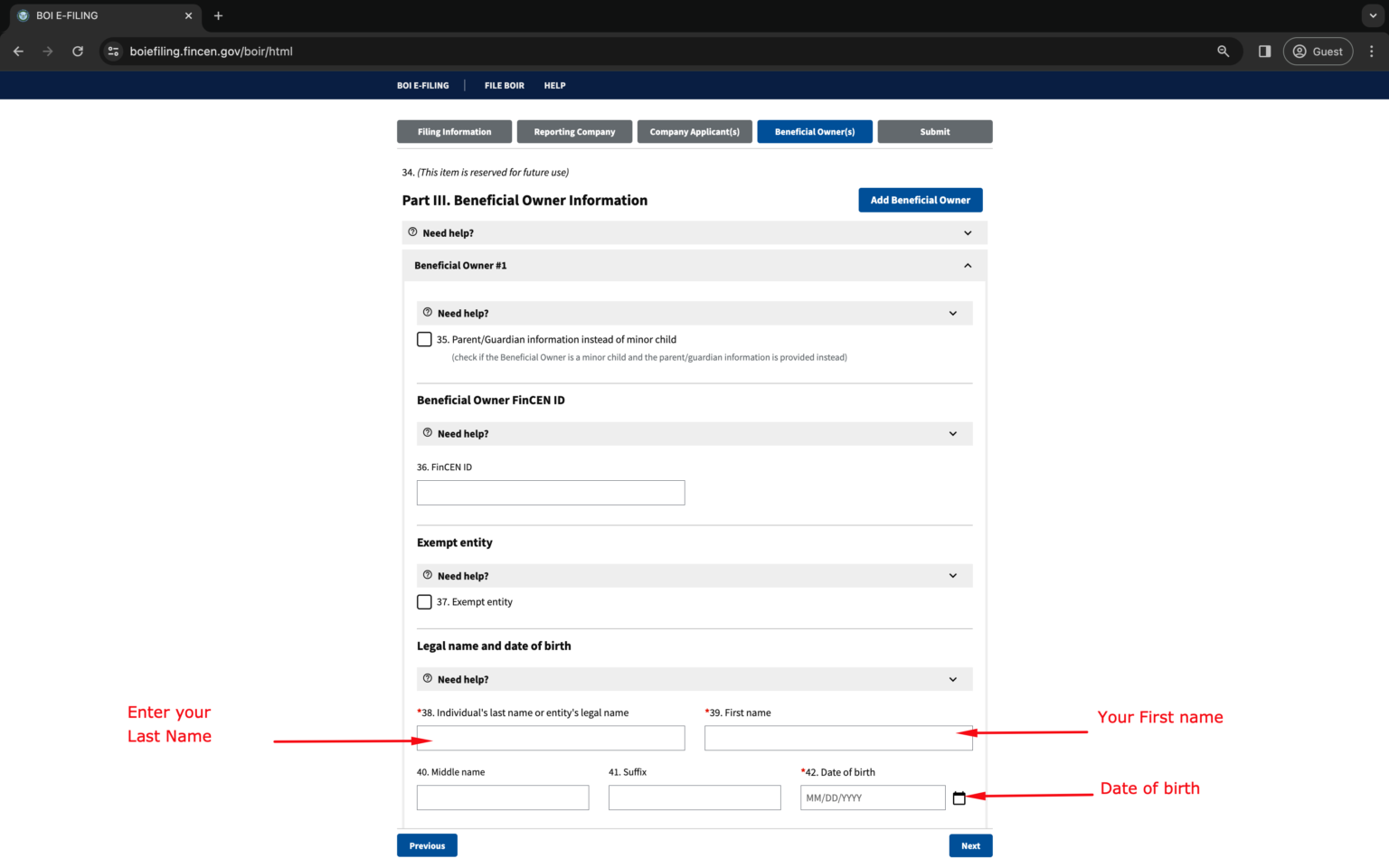How to file the Beneficial Ownership Information Report (BOIR) – Privatily helpdesk